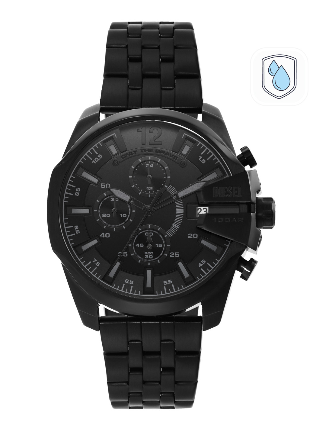 Buy DIESEL Men Black Baby Chief Analogue Watch DZ4617 - Watches for Men ...