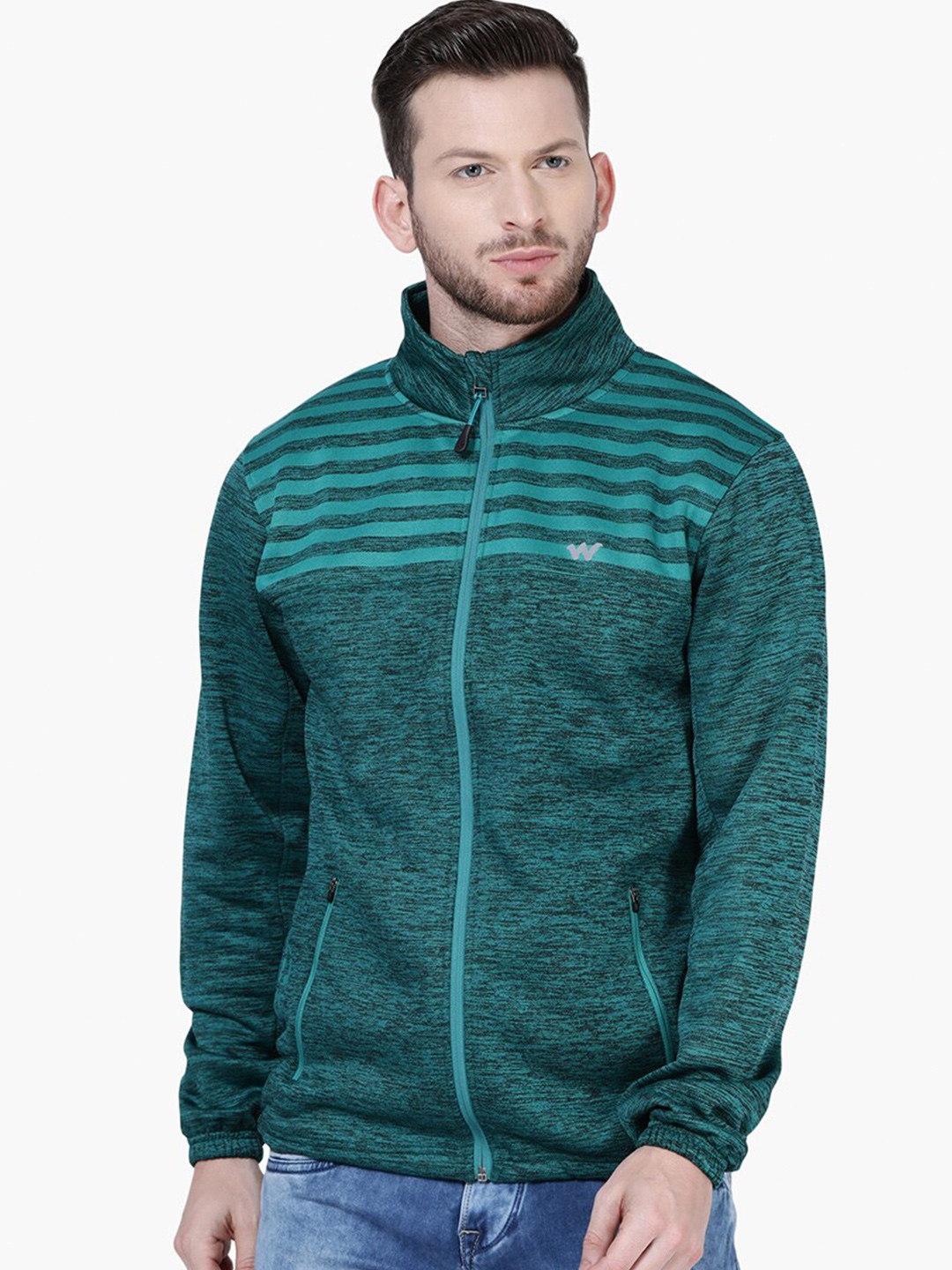 Buy Wildcraft Front Open Mock Collar Sweatshirt - Sweatshirts for Men ...