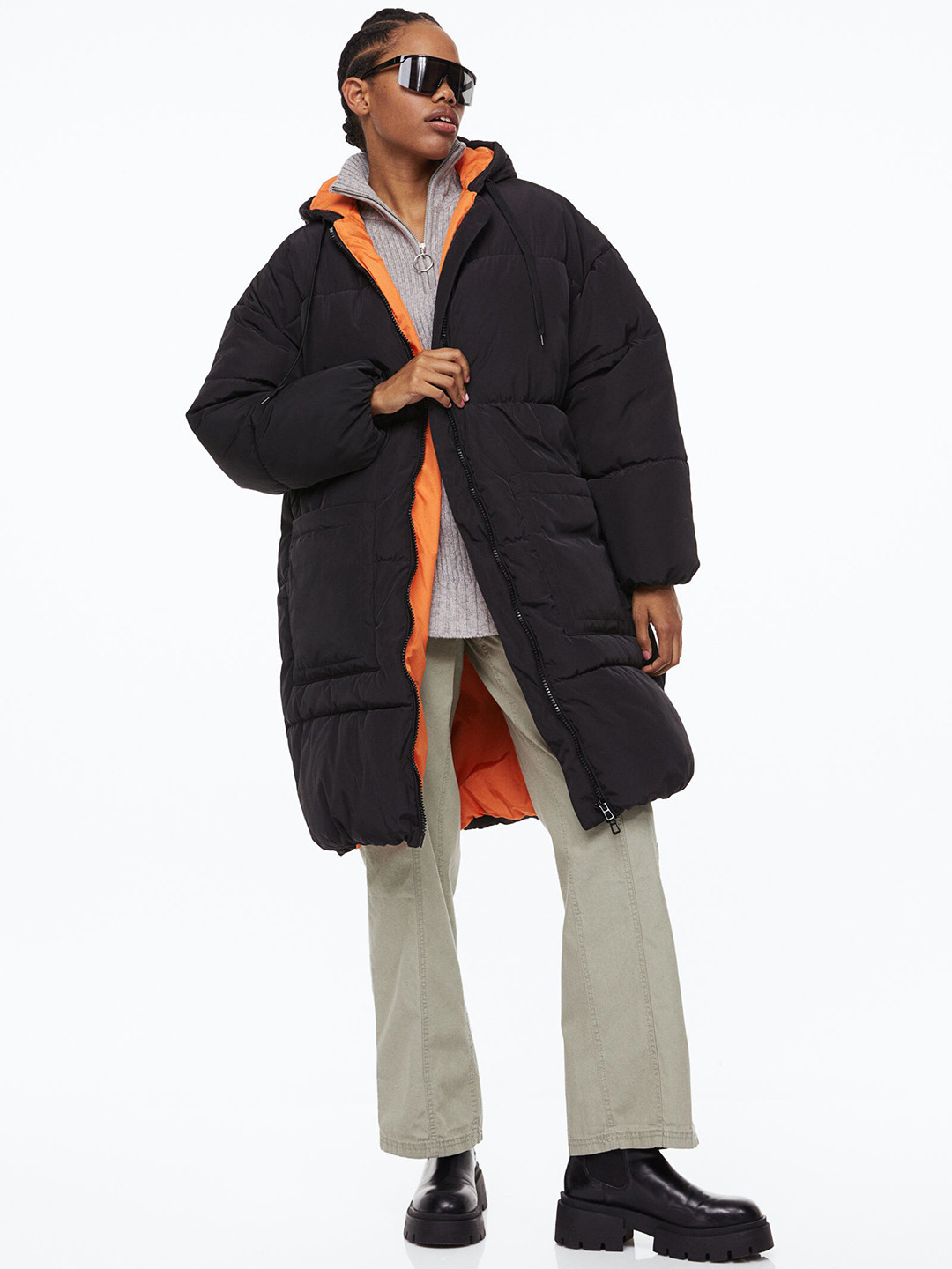 Buy H&M Women Oversized Puffer Coat - Jackets for Women 20982094 | Myntra