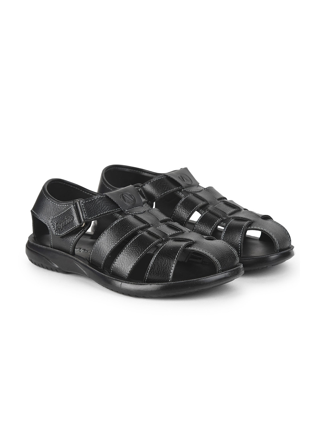 Buy Aqualite Men Black Fisherman Sandals - Sandals for Men 20985464 ...