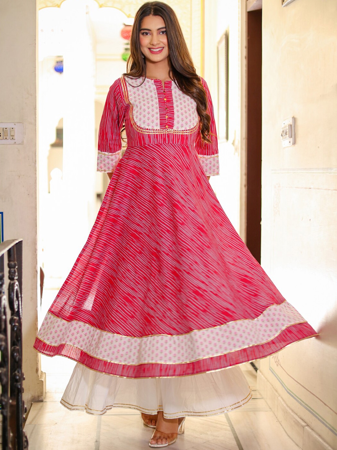 Buy YASH GALLERY Floral Printed Anarkali Cotton Kurta - Kurtas for ... Buy YASH GALLERY Floral Printed Anarkali Cotton Kurta - Kurtas for ...
