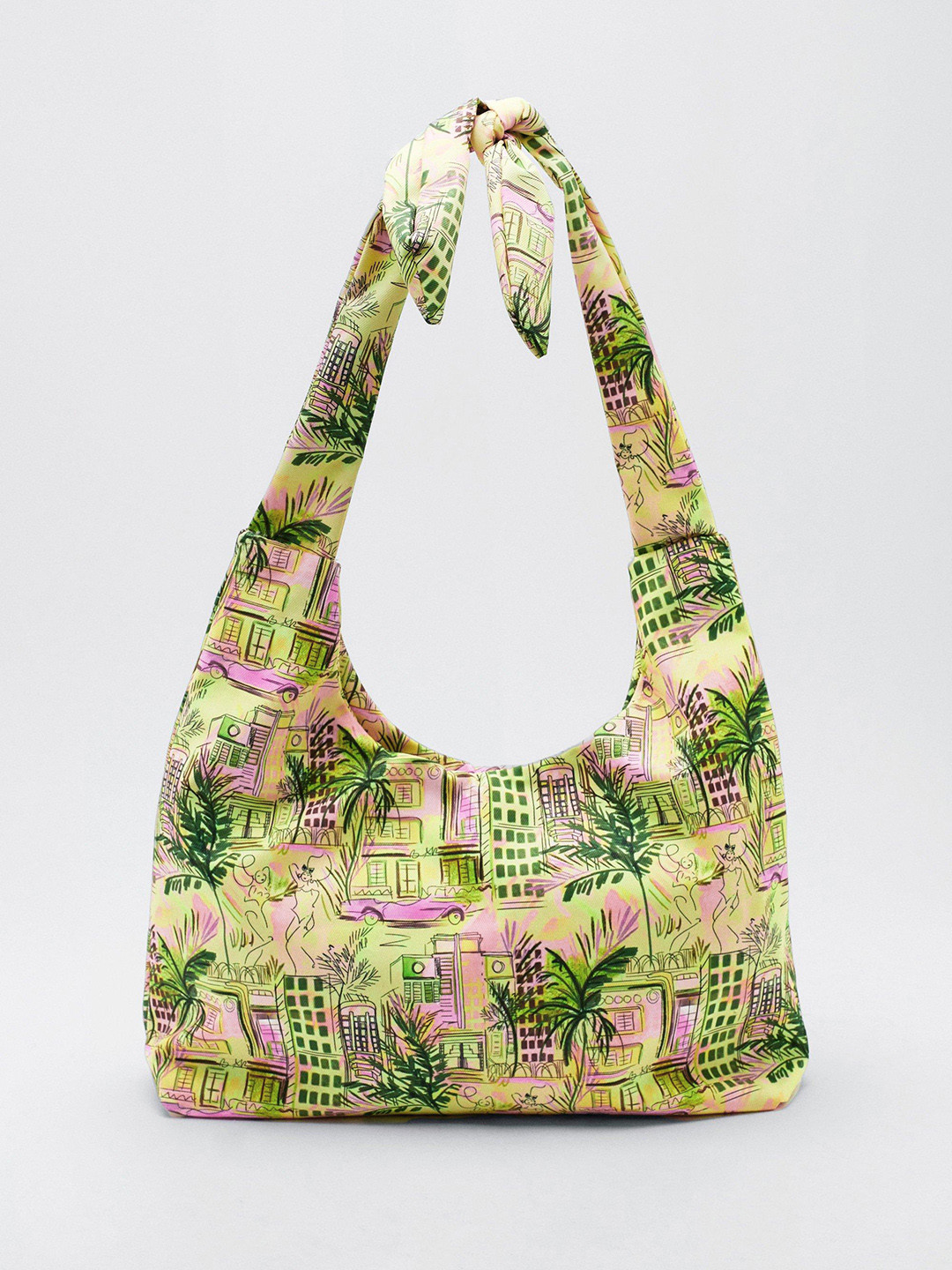 Buy NASTY GAL Tropical Shopper Slouchy Tote Bag - Handbags for Women ...