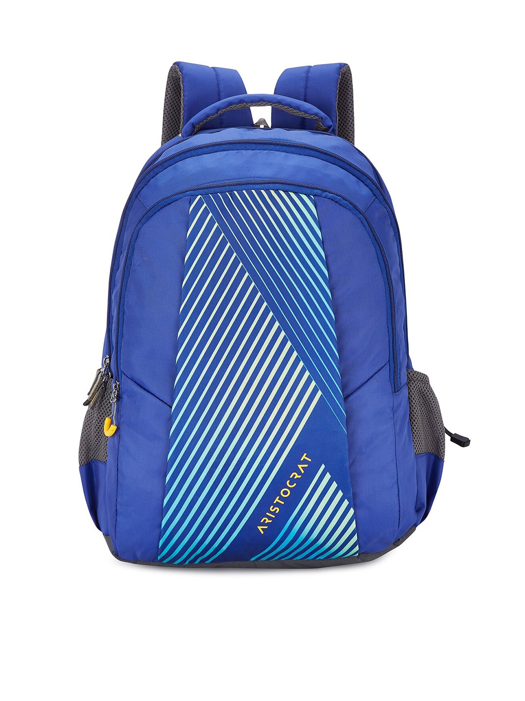 Buy Aristocrat Unisex Blue & White Striped Backpack - Backpacks for ...