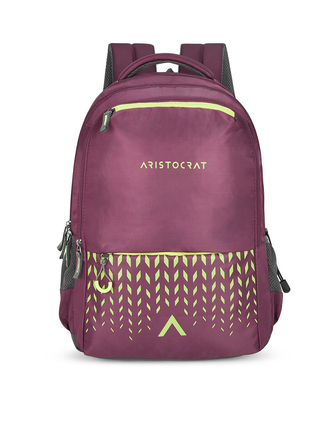Buy Aristocrat Unisex Red Geometric Backpack - Backpacks for Unisex ...