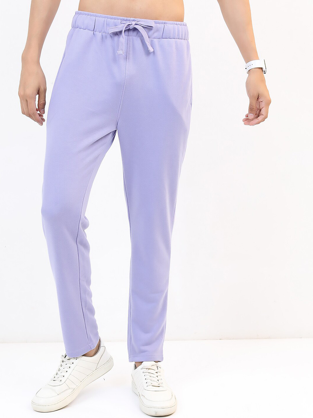 Buy HIGHLANDER Men Lavender Colored Track Pants - Track Pants for Men ...