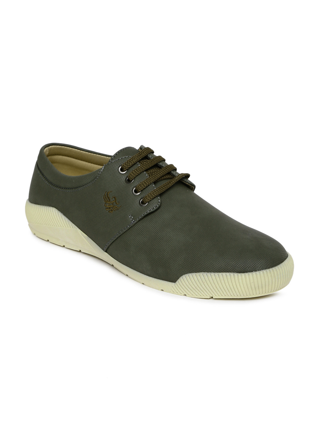 Buy Flying Machine Men Olive Green Sneakers - Casual Shoes for Men ...