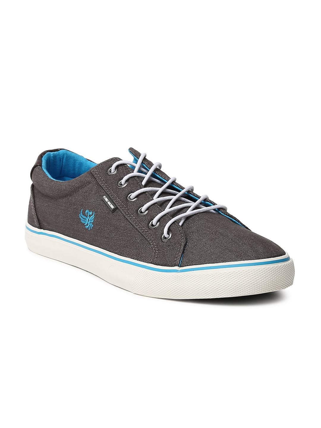 Buy Flying Machine Men Grey Lorin Sneakers - Casual Shoes for Men ...