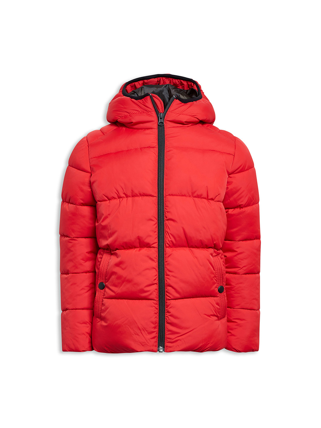 Buy Next Boys Red Solid Puffer Jacket - Jackets for Boys 2099432 | Myntra