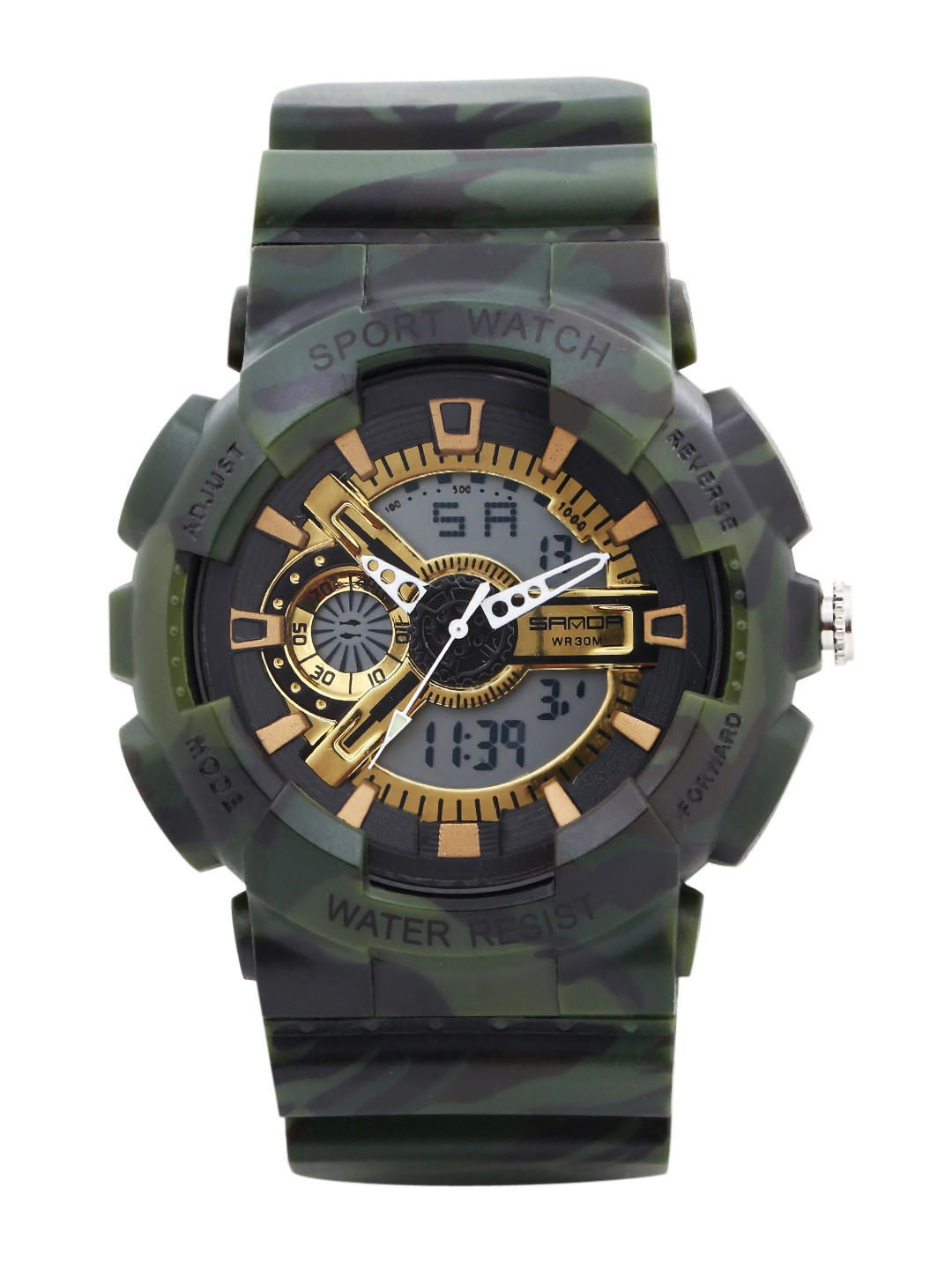 Buy SANDA Men Green & Black Analogue And Digital Watch S299MGGL ...