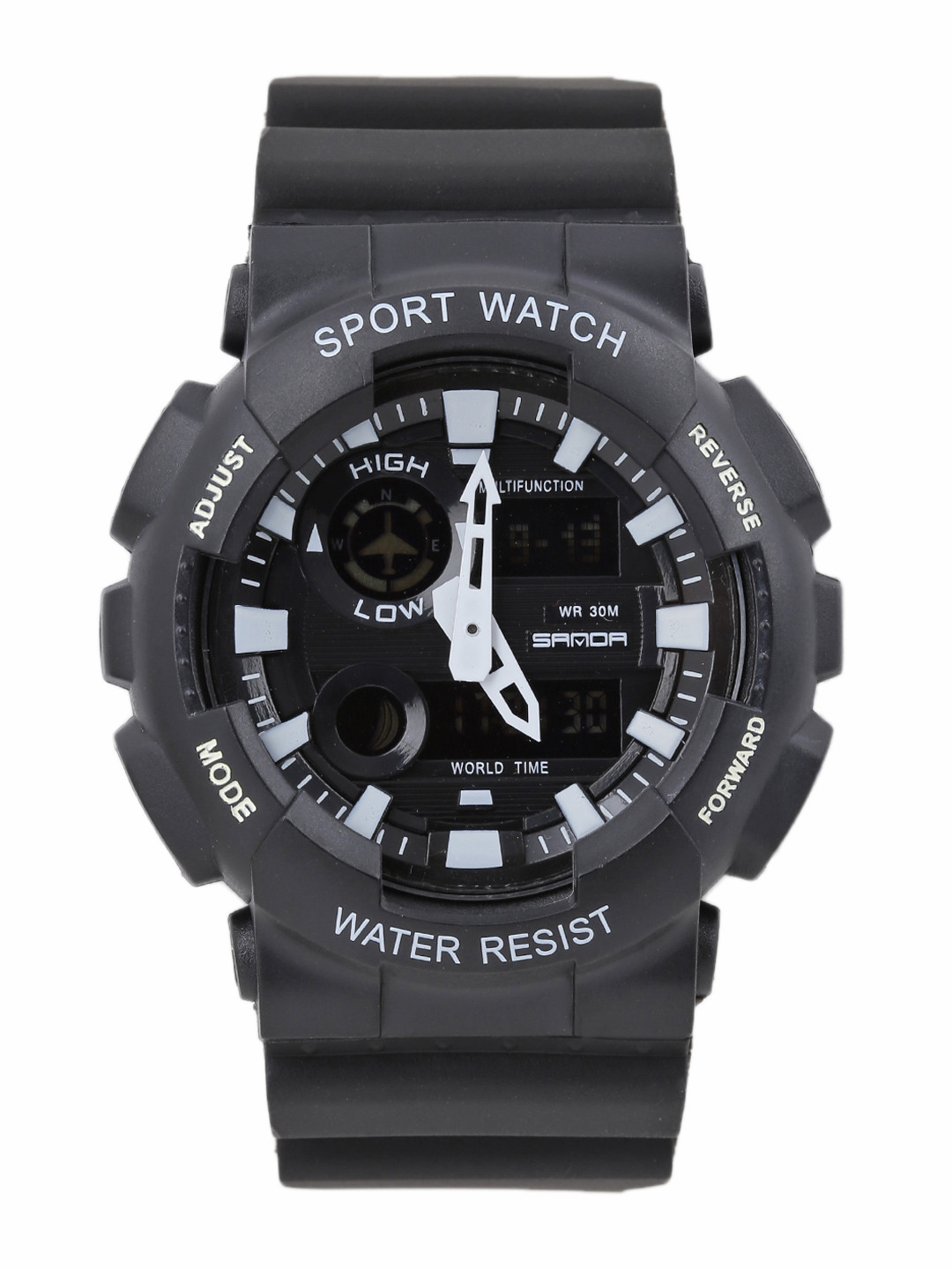 Buy SANDA Men Black Analogue And Digital Watch - Watches for Men ...