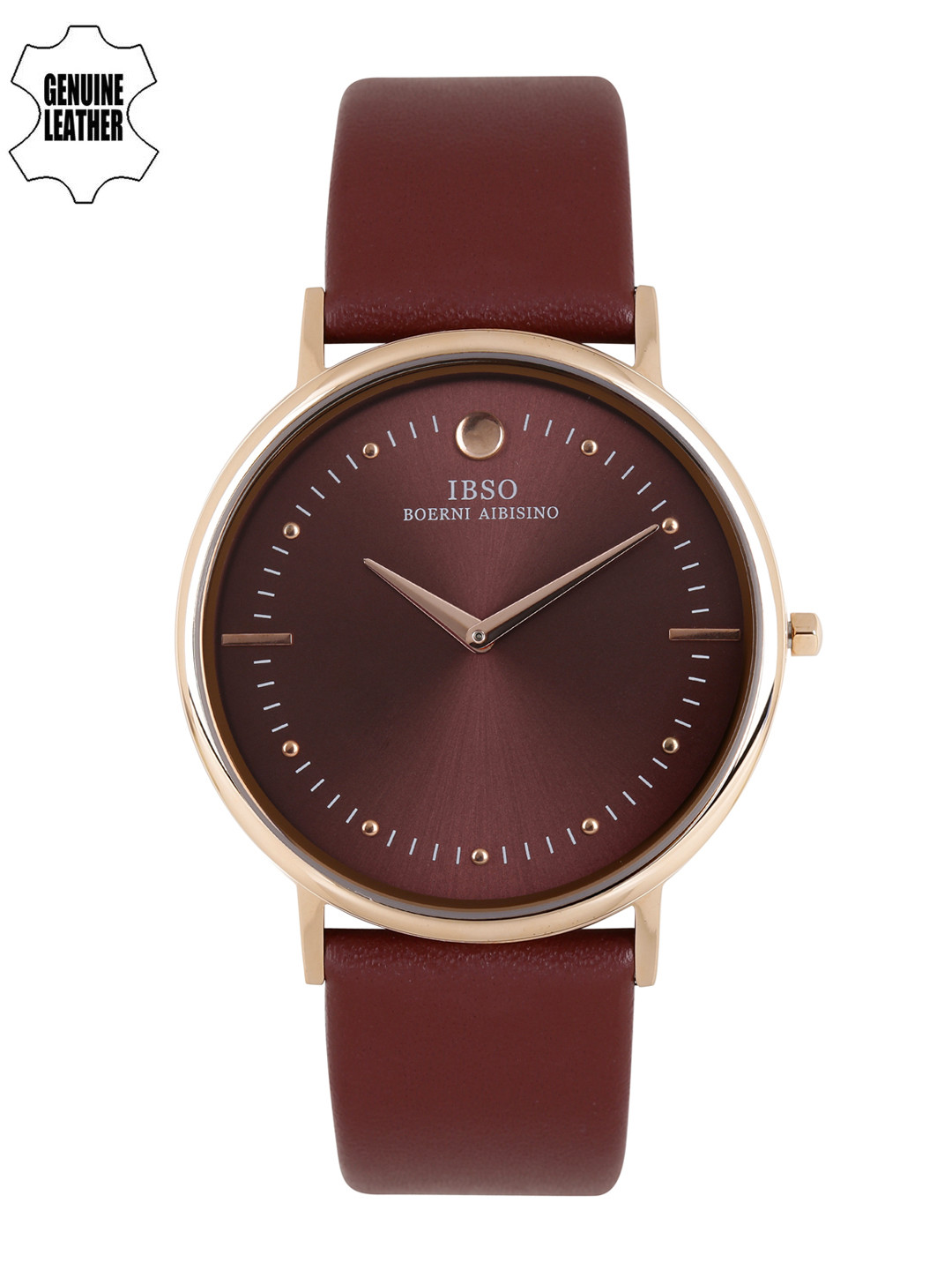 Buy IBSO Men Burgundy Analogue Watch 16151GMR - Watches for Men 2099561 ...