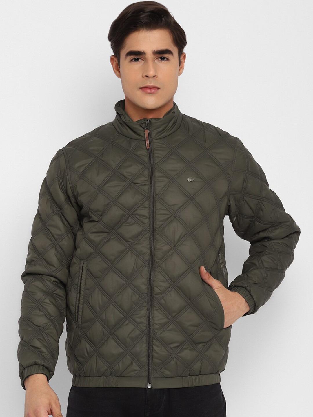 Buy Red Chief Men Green Checked Lightweight Quilted Jacket - Jackets ...