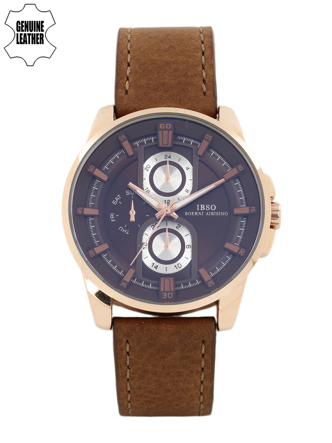 Buy IBSO Men Brown Multifunction Analogue Watch S8241GKH - Watches for ...