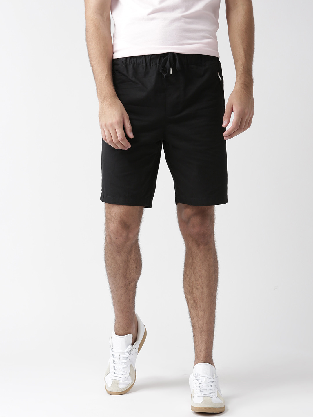 Buy FOREVER 21 Men Black Solid Shorts - Shorts for Men 2100088 | Myntra