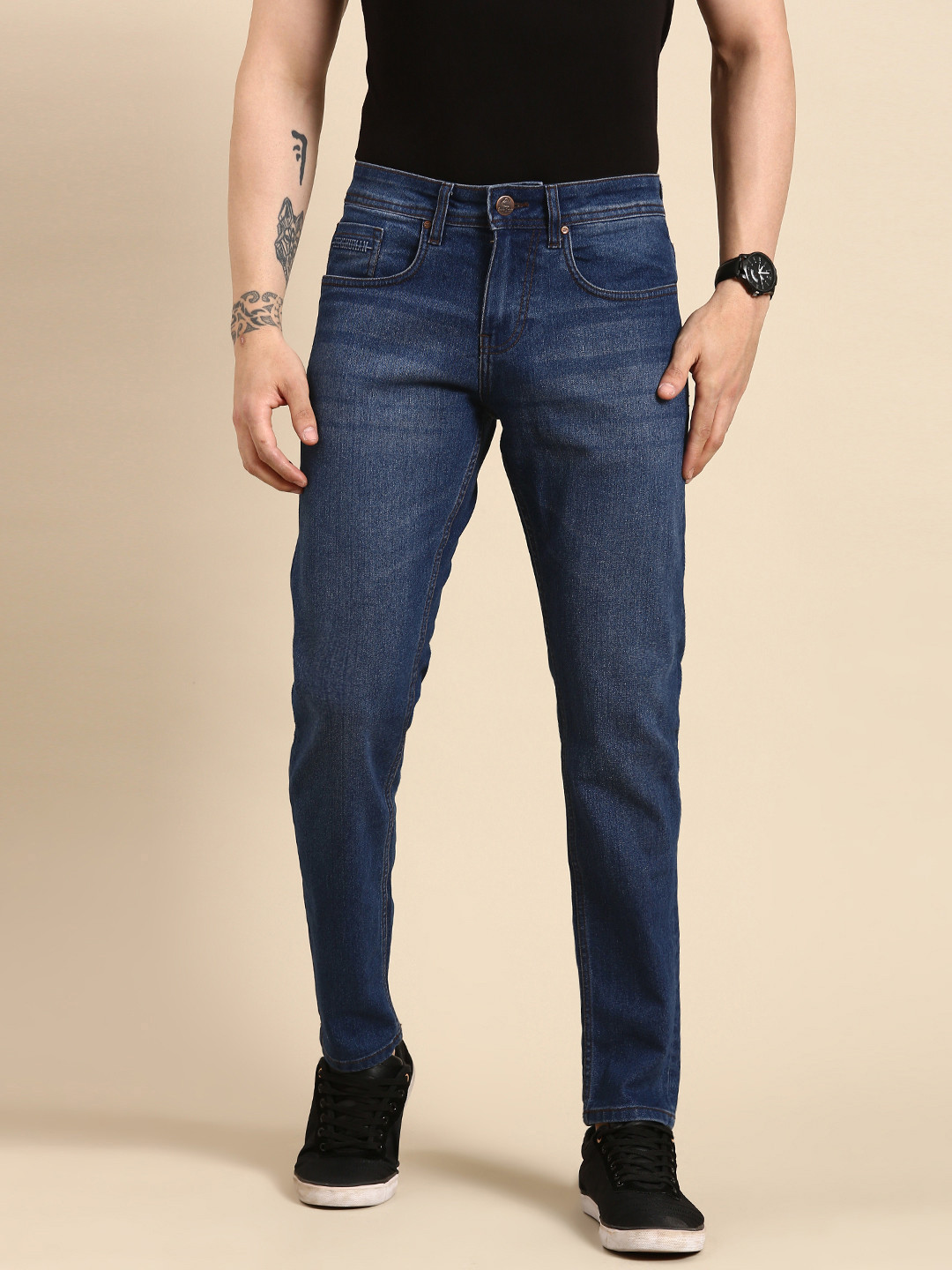 Buy Being Human Men Regular Fit Light Fade Stretchable Jeans - Jeans ...