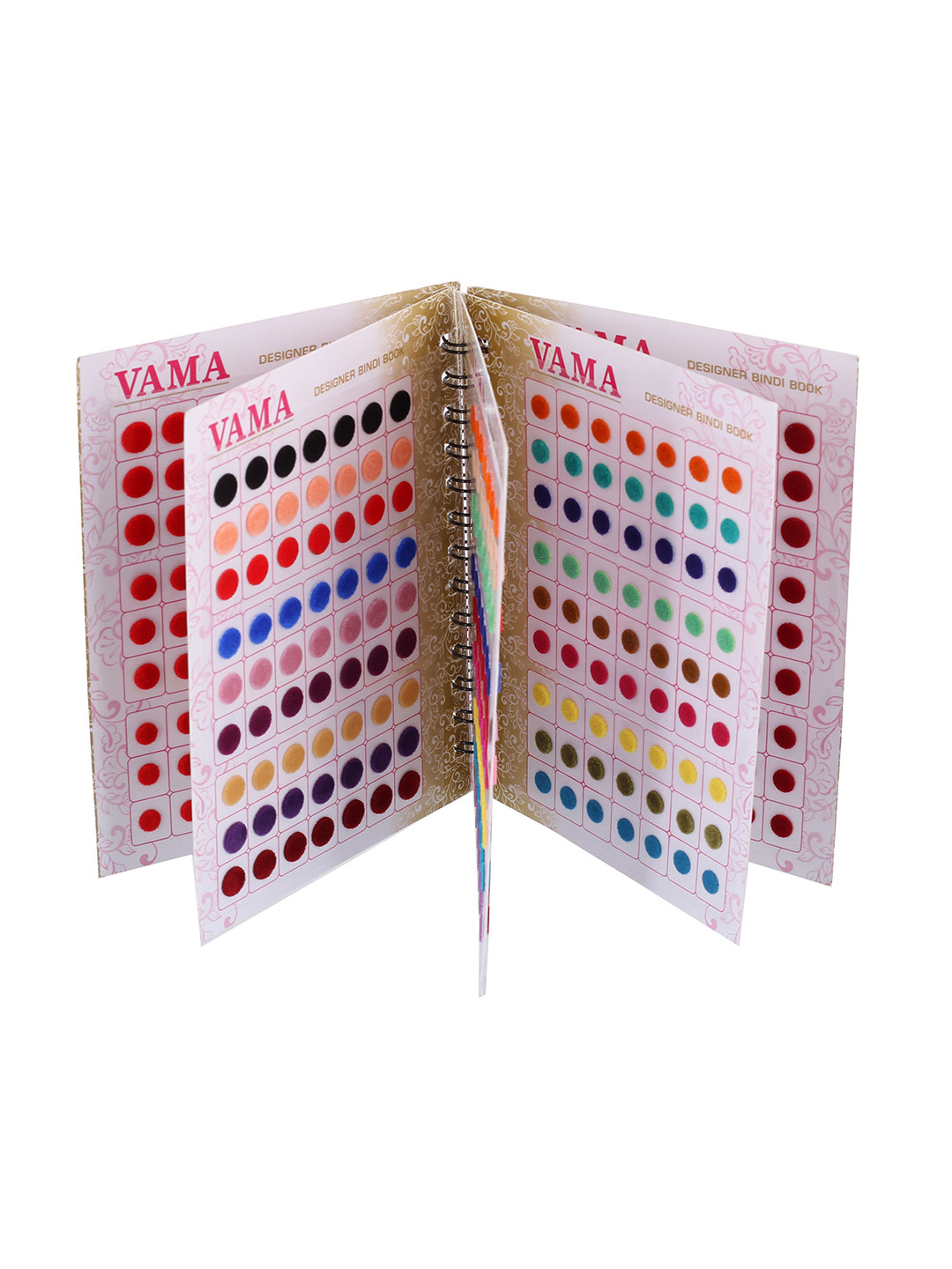 Buy VAMA Premium Velvet Kumkum Sticker Plain Bindi Booklet Multicoloured - Bindi for Women ...