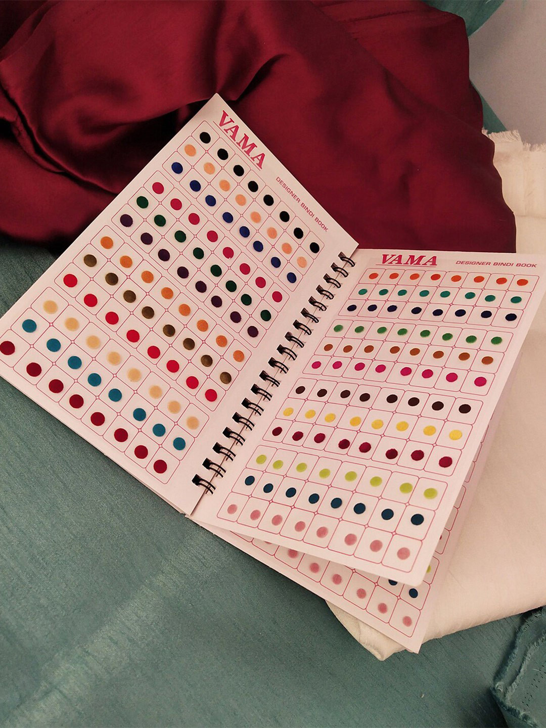 Buy VAMA Premium Velvet Plain Multicolored Bindi Book Sindoor Kumkum ...