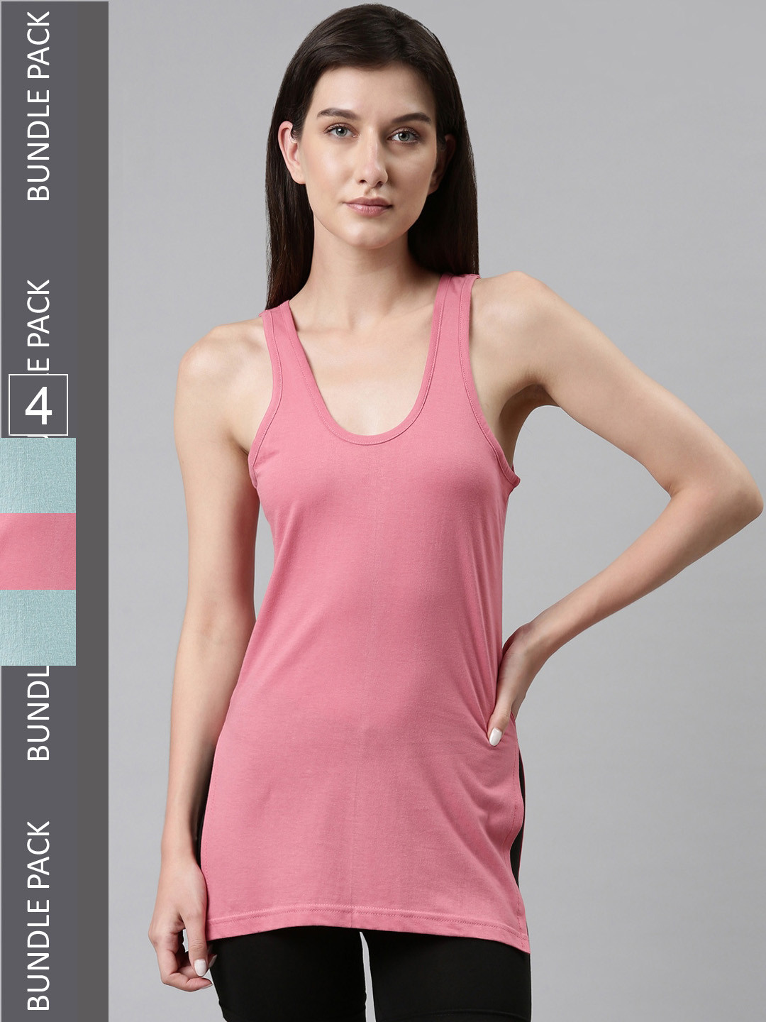 Buy DIXCY SCOTT Slimz Pack Of 5 Assorted Cotton Camisoles - Camisoles ...