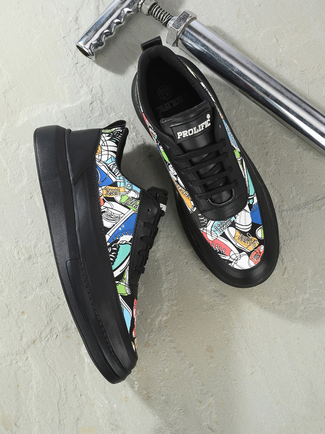 Buy Prolific Men Printed Sneakers - Casual Shoes for Men 21012574 | Myntra