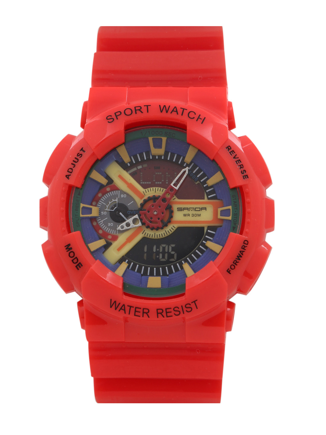 Buy SANDA Men Red Analogue And Digital Watch S299RDBLU - Watches for ...