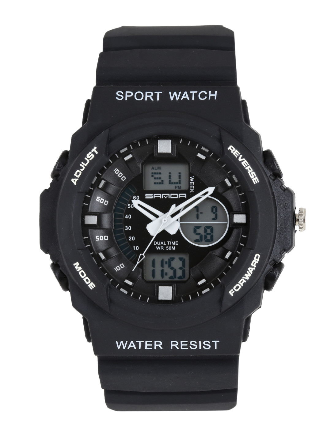 Buy SANDA Men Black Multifunction Analogue & Digital Watch S241BKWH ...