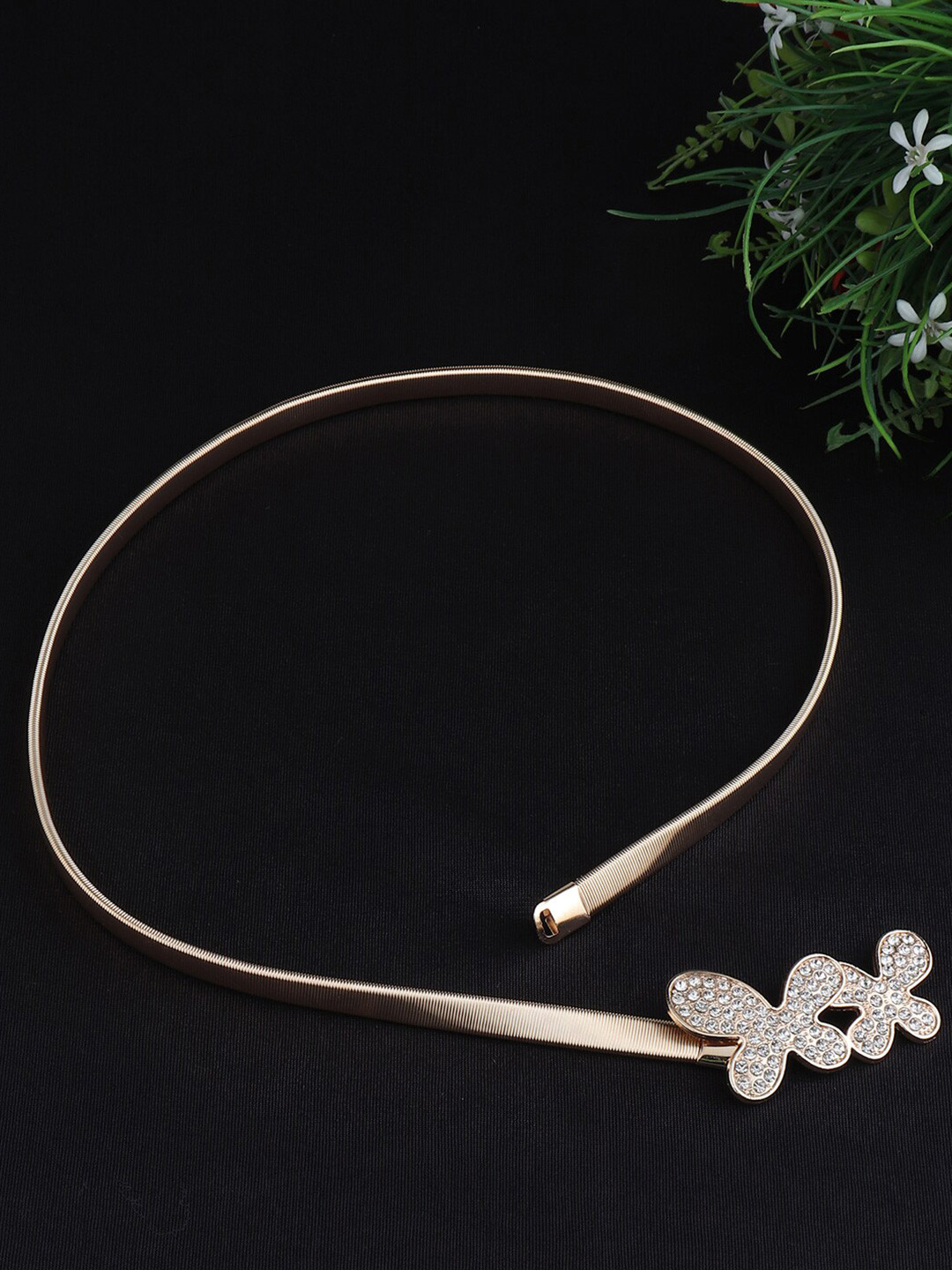 Buy Swiss Design Women Gold Toned Embellished Belt - Belts for Women ...