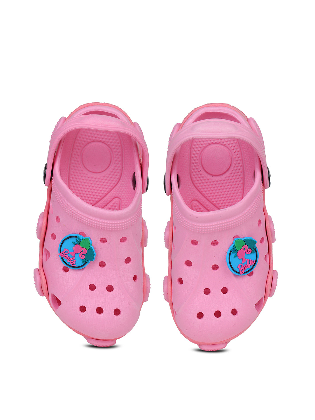 Buy Toothless Girls Pink & Blue Barbie Clogs - Flip Flops for Girls ...