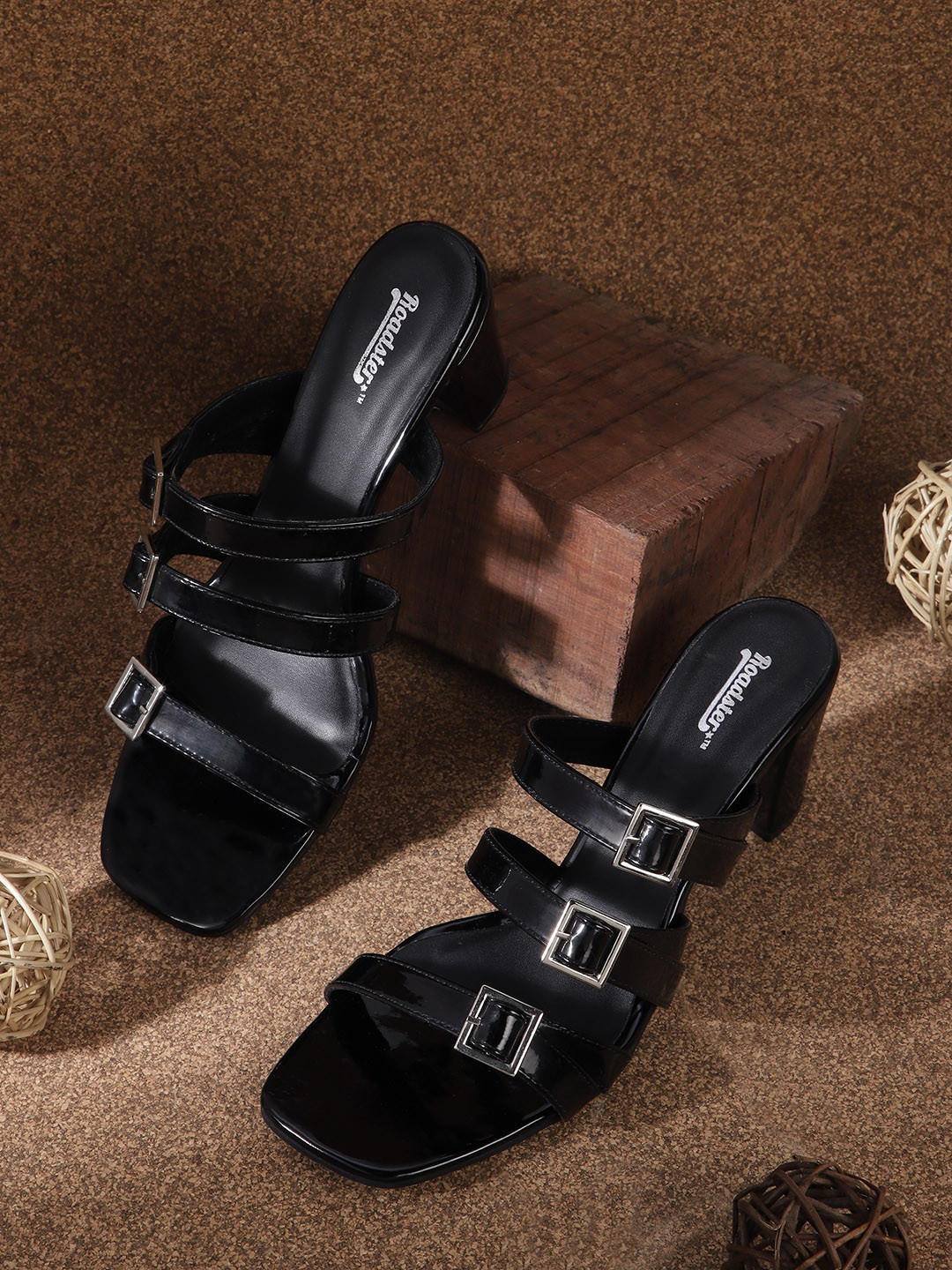 Buy Roadster Women Strappy Block Heels With Buckles - Heels for Women ...