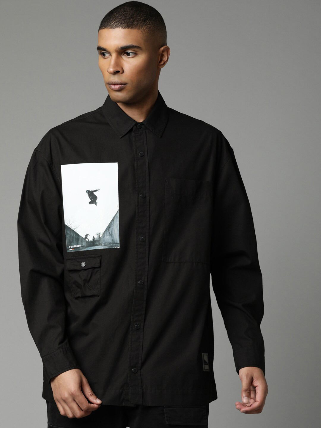Buy Breakbounce Men Boxy Printed Cotton Casual Shirt - Shirts for Men ...