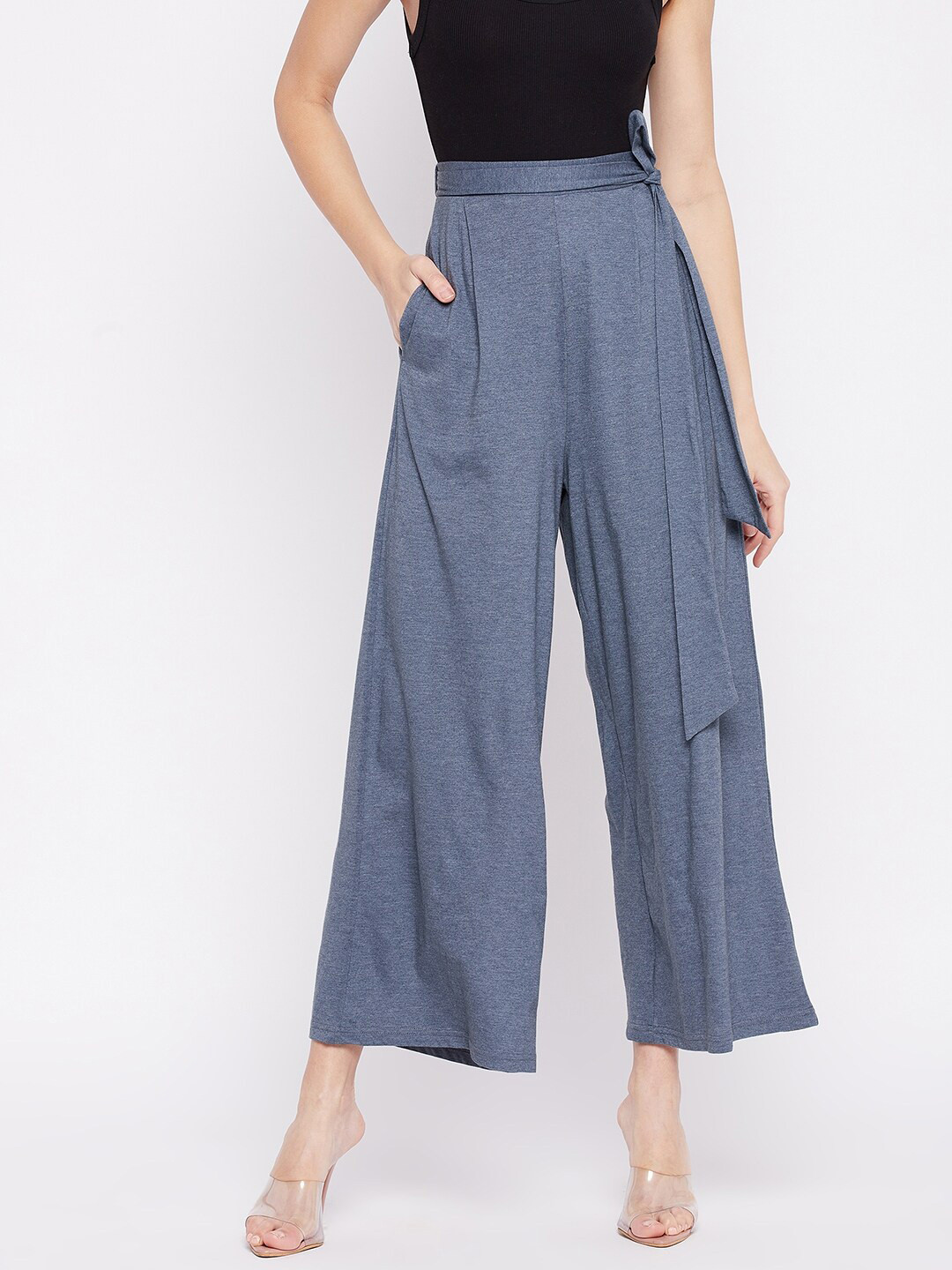 Buy CHILL WINSTON Women Knitted Palazzos - Palazzos for Women 21033326 ...