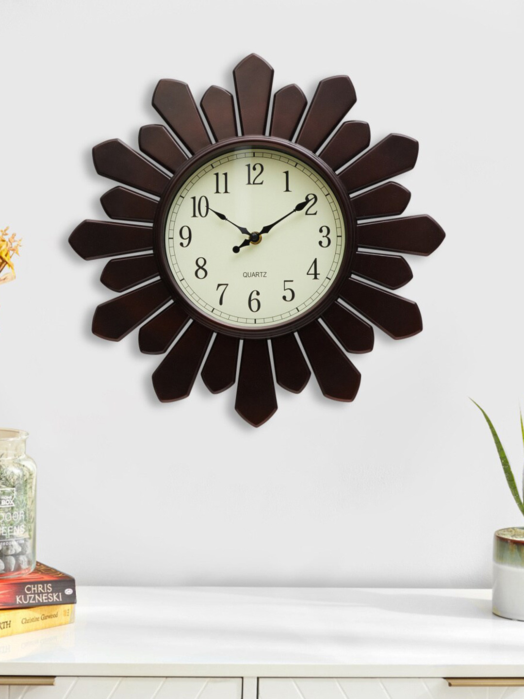 Buy Home Centre Corsica Telsa Brown & Cream Coloured Printed ...