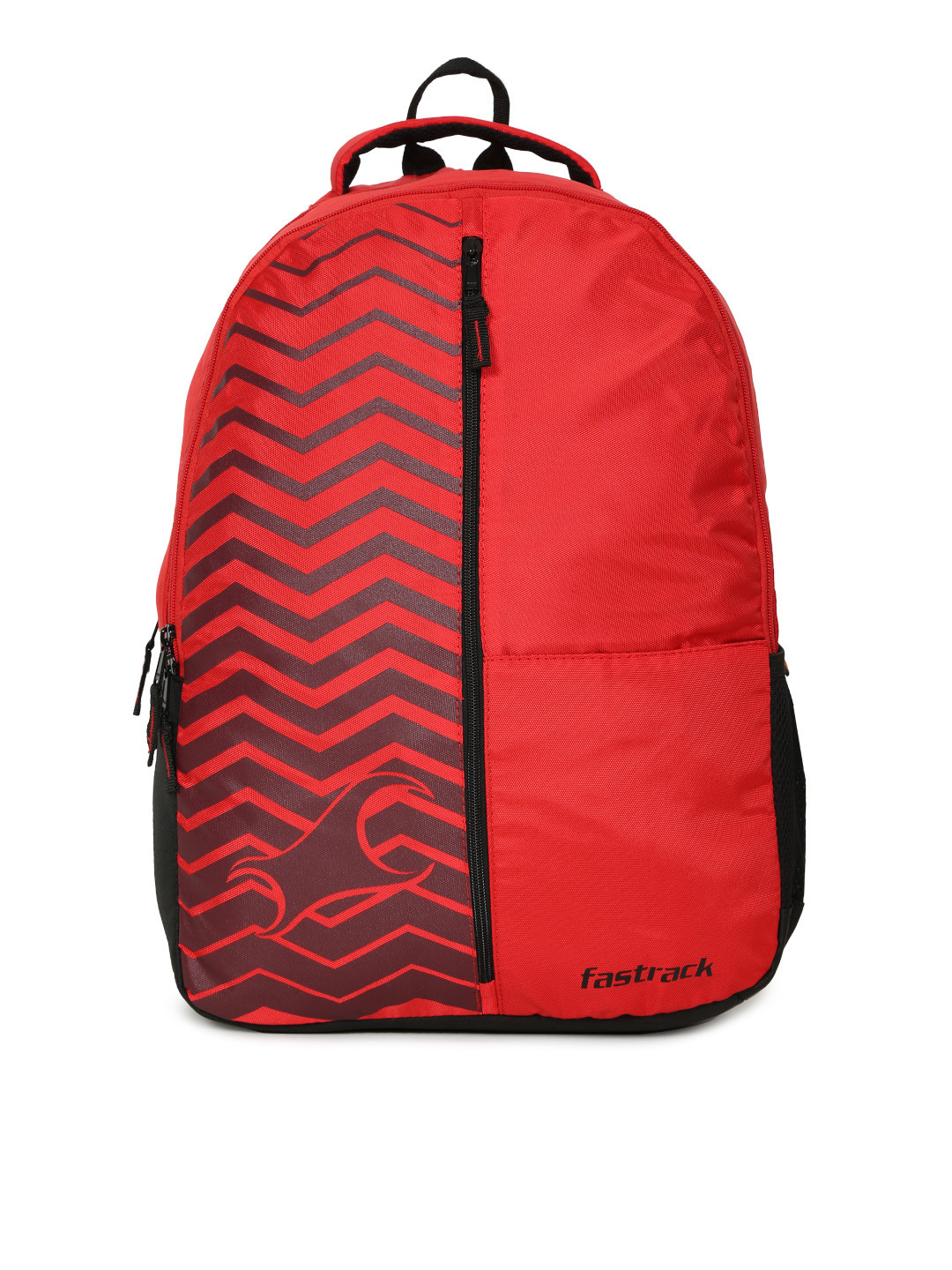 Buy Fastrack Men Red Geometric Print Backpack - Backpacks for Men ...