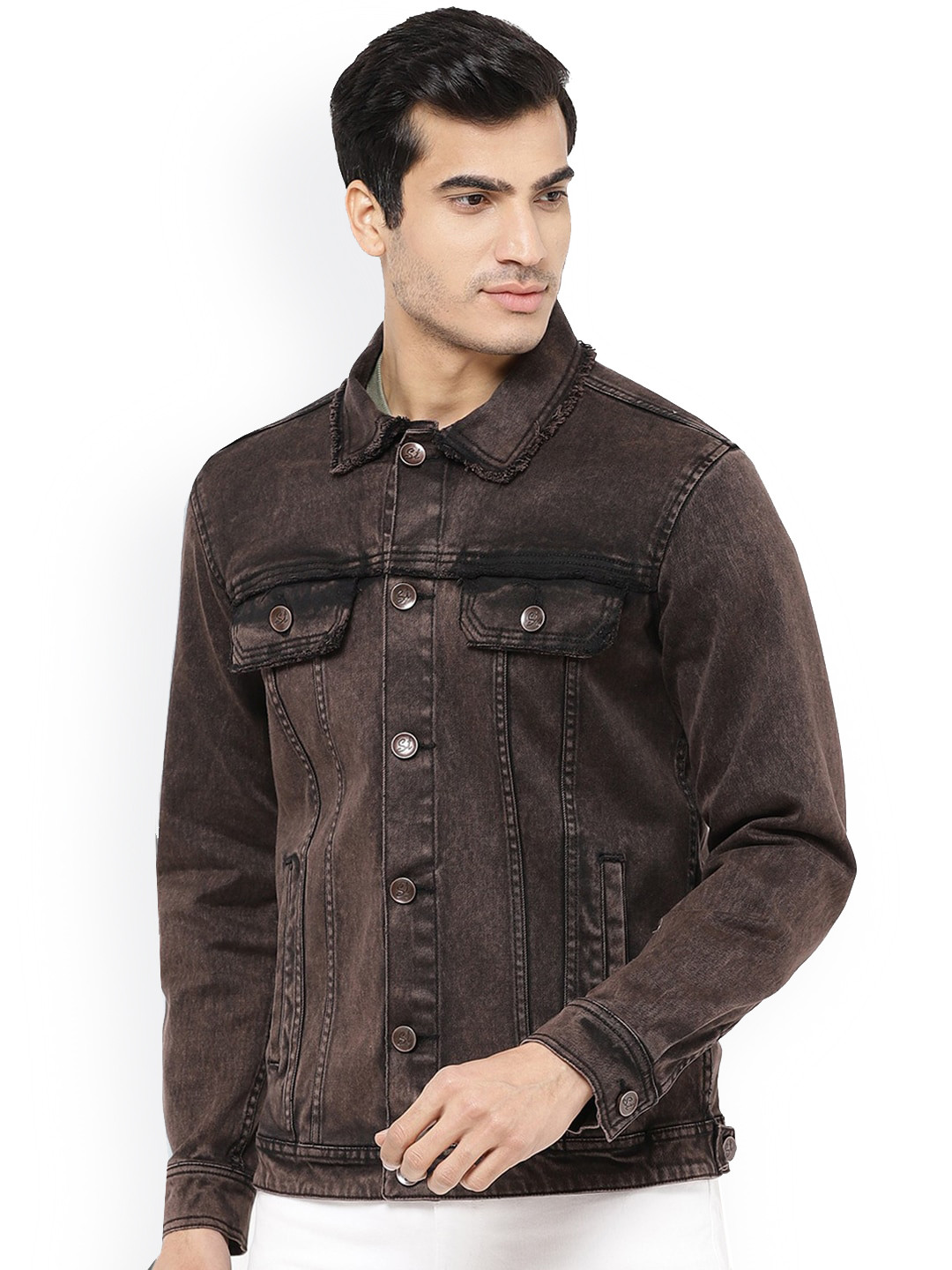 Buy STROP Men Cotton Washed Denim Jacket - Jackets for Men 21053568 ...