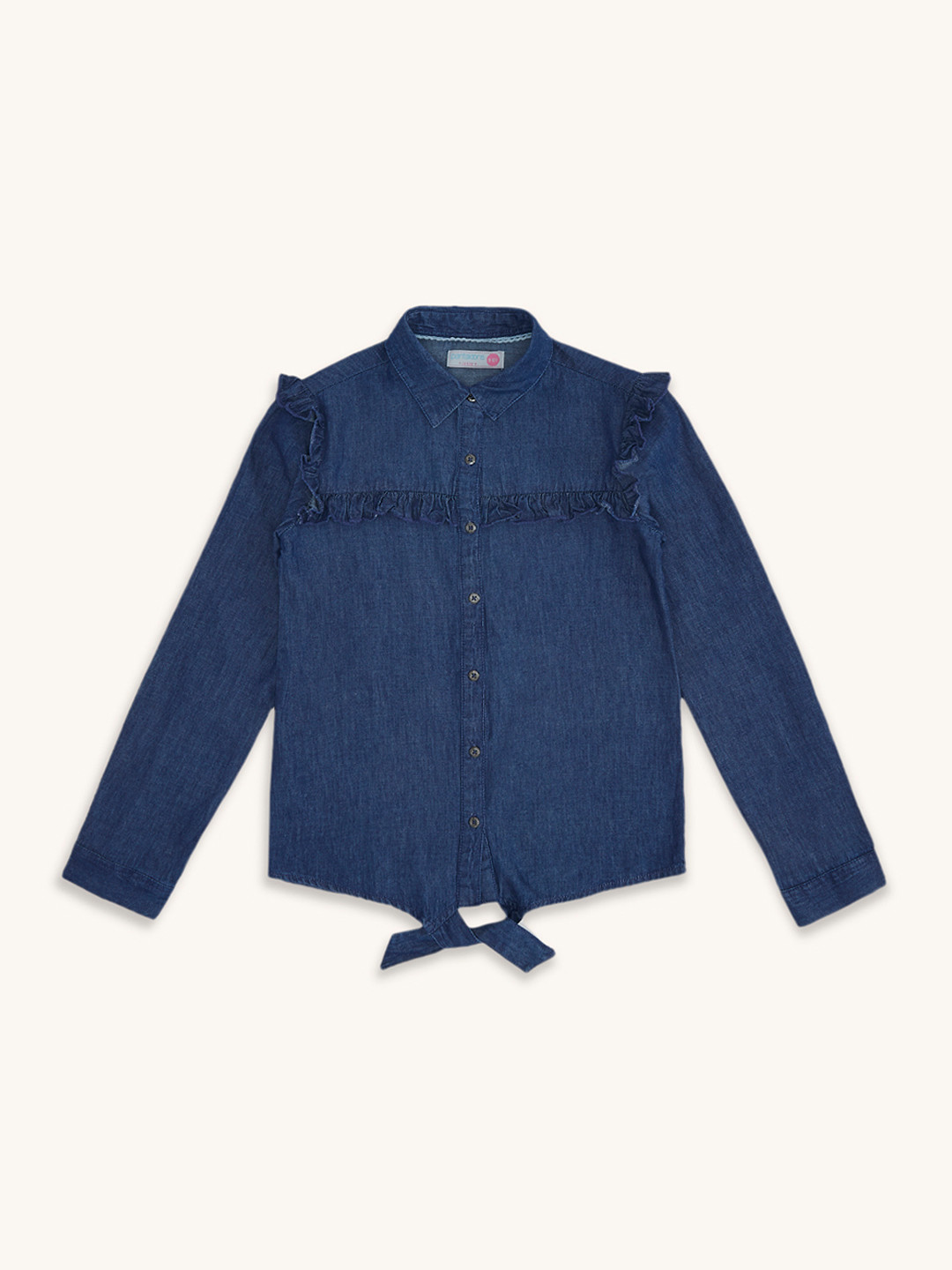 Buy Pantaloons Junior Girls Shirt Style Top - Tops for Girls 21053768 ...