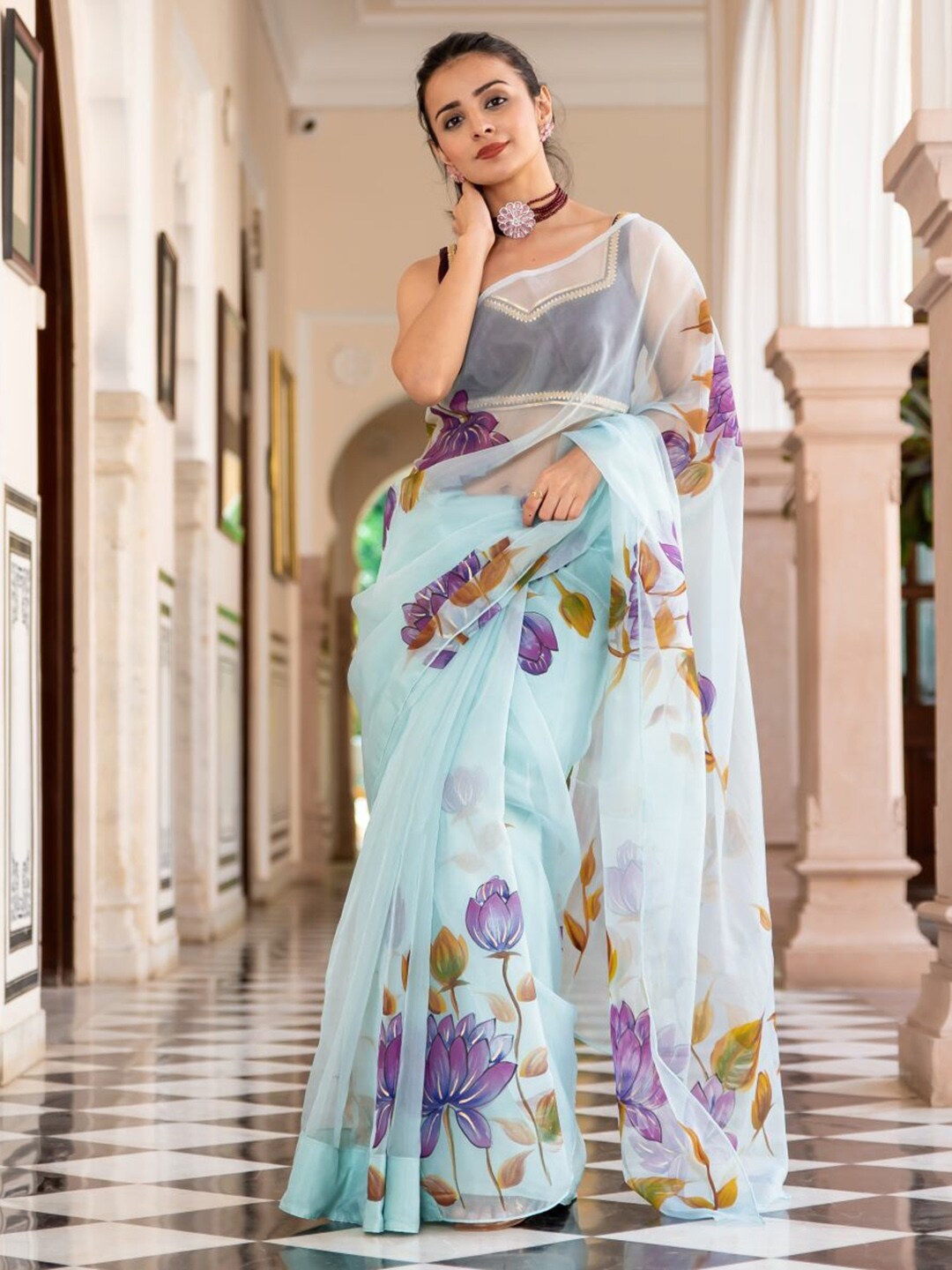 Buy Lavanya The Label Floral Organza Saree - Sarees for Women 21062624 ... Buy Lavanya The Label Floral Organza Saree - Sarees for Women 21062624 ...