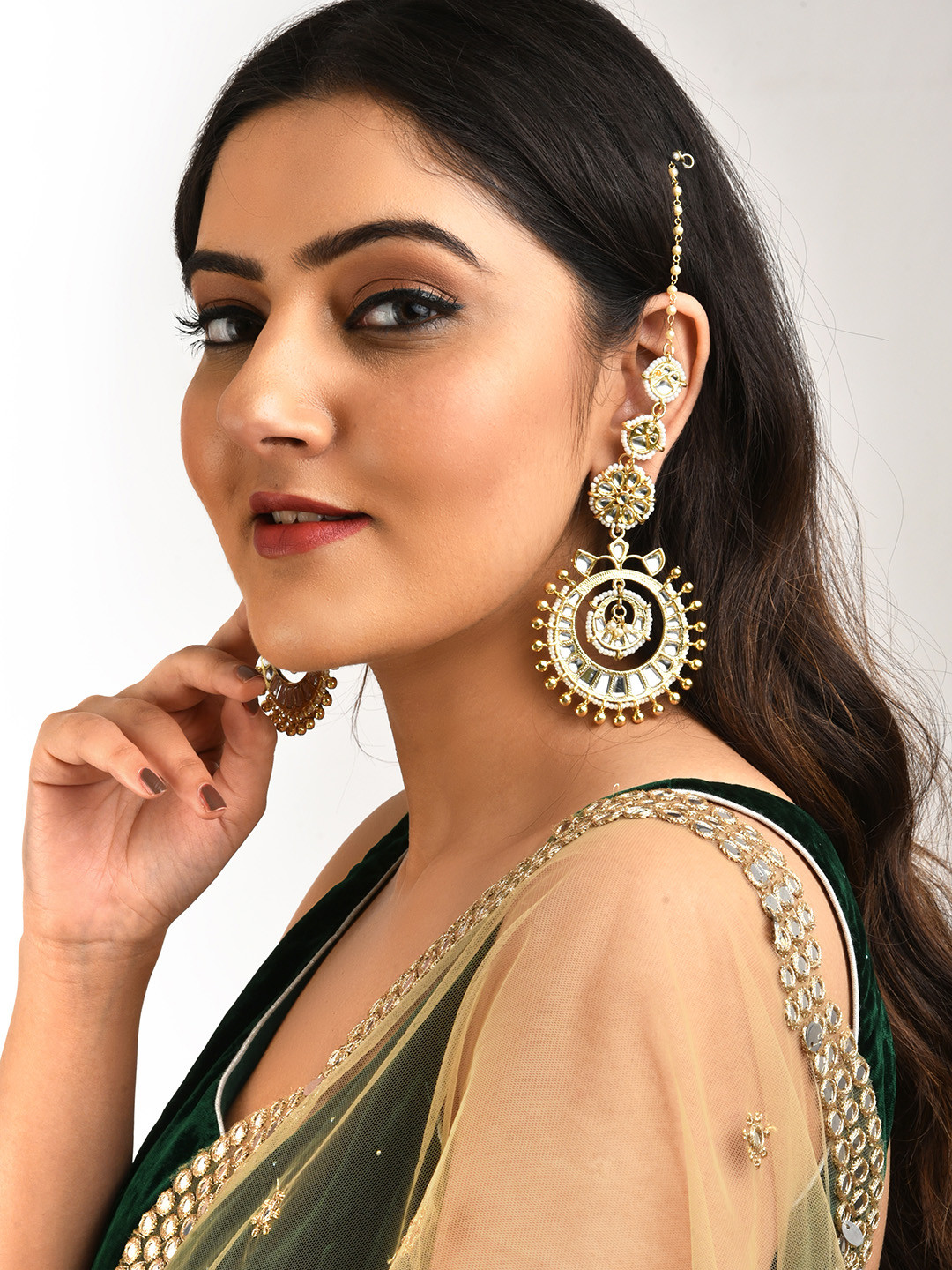 Buy LAIDA Gold Plated Classic Chandbalis Earrings - Earrings for Women ...