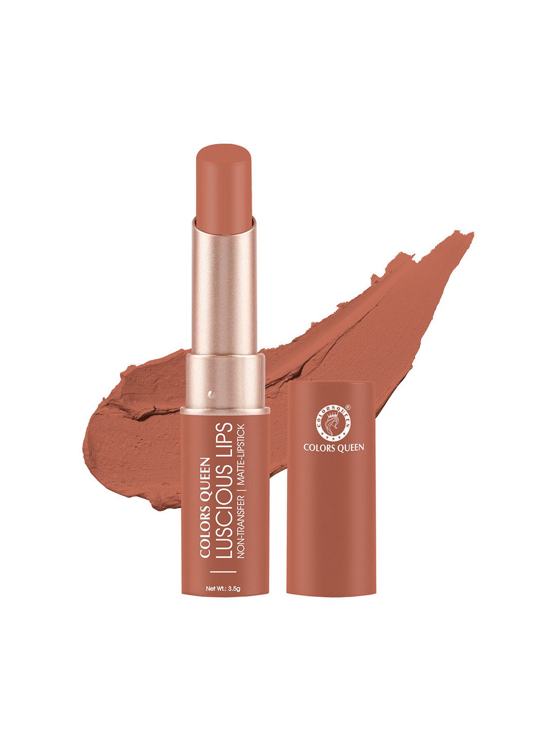 Buy Colors Queen Luscious Lips Non Transfer Matte Lipstick 3.5g Brunch ...