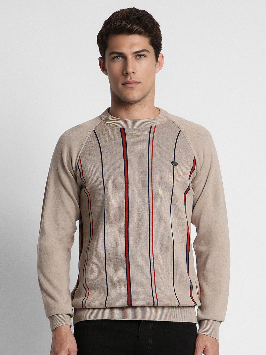 Buy Peter England Casuals Striped Acrylic Pullover Sweater - Sweaters ...