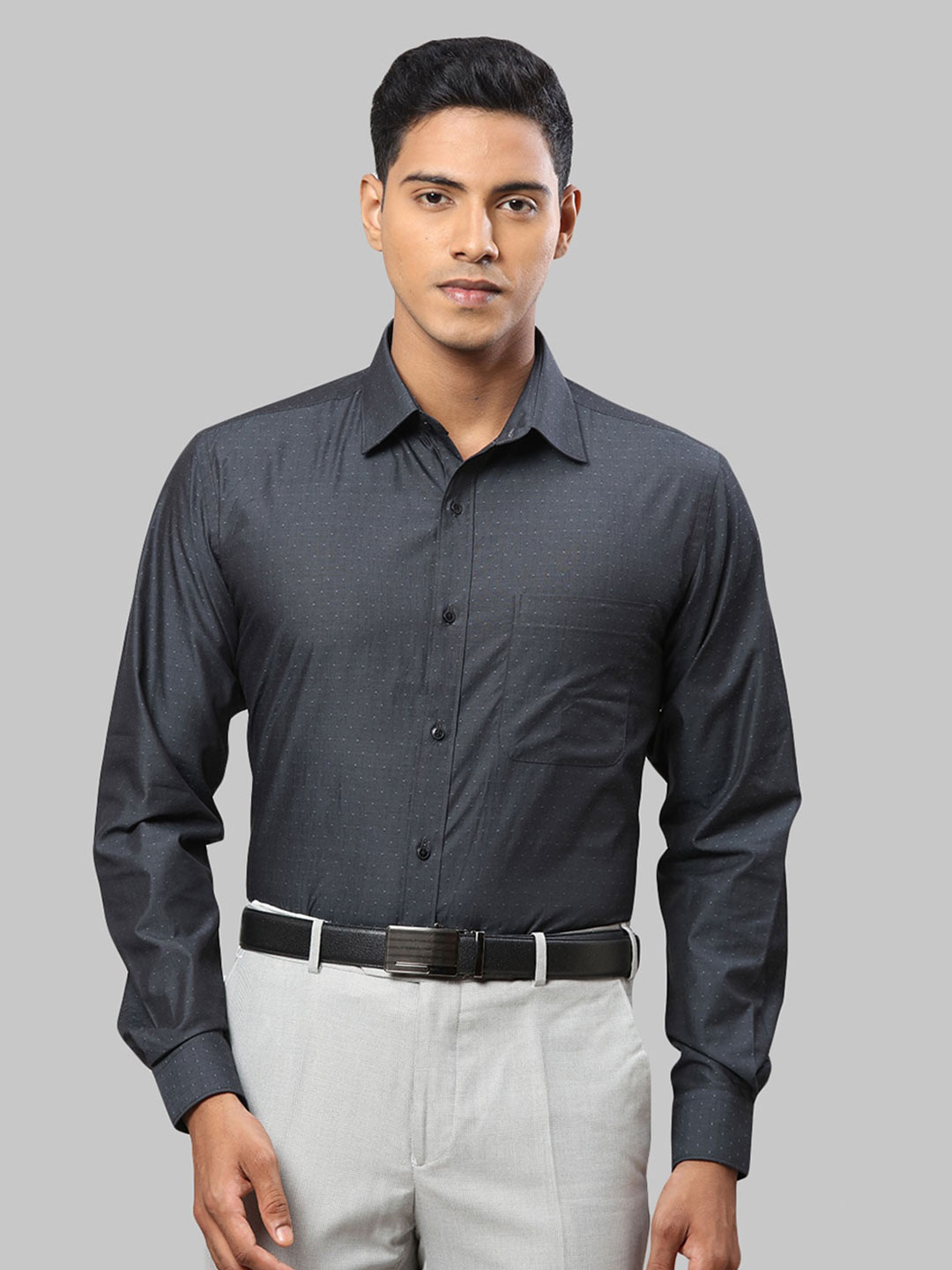 Buy Raymond Men Printed Cotton Slim Fit Formal Shirt - Shirts for Men ...