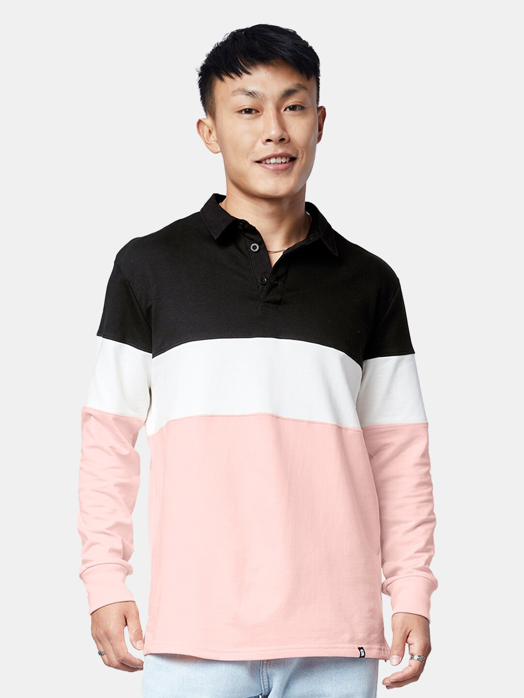 Buy The Souled Store Men Polo Collar Drop Shoulder Sleeves Pure Cotton ...