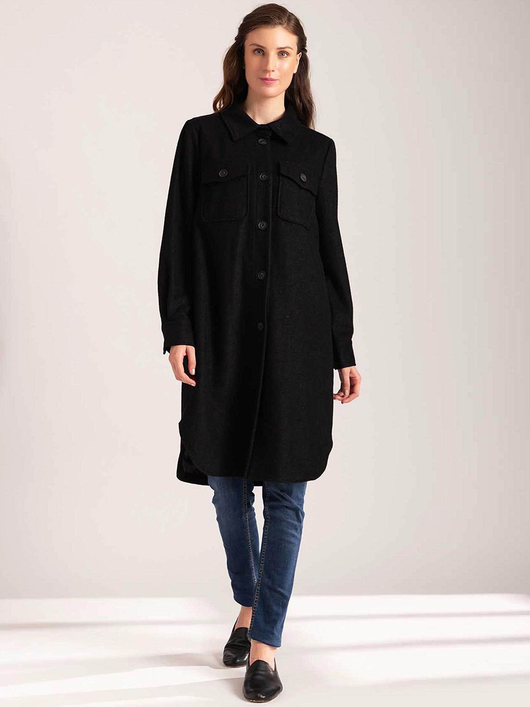 Buy B.Copenhagen Women Knee Length Overcoat - Coats for Women 21101698 ...
