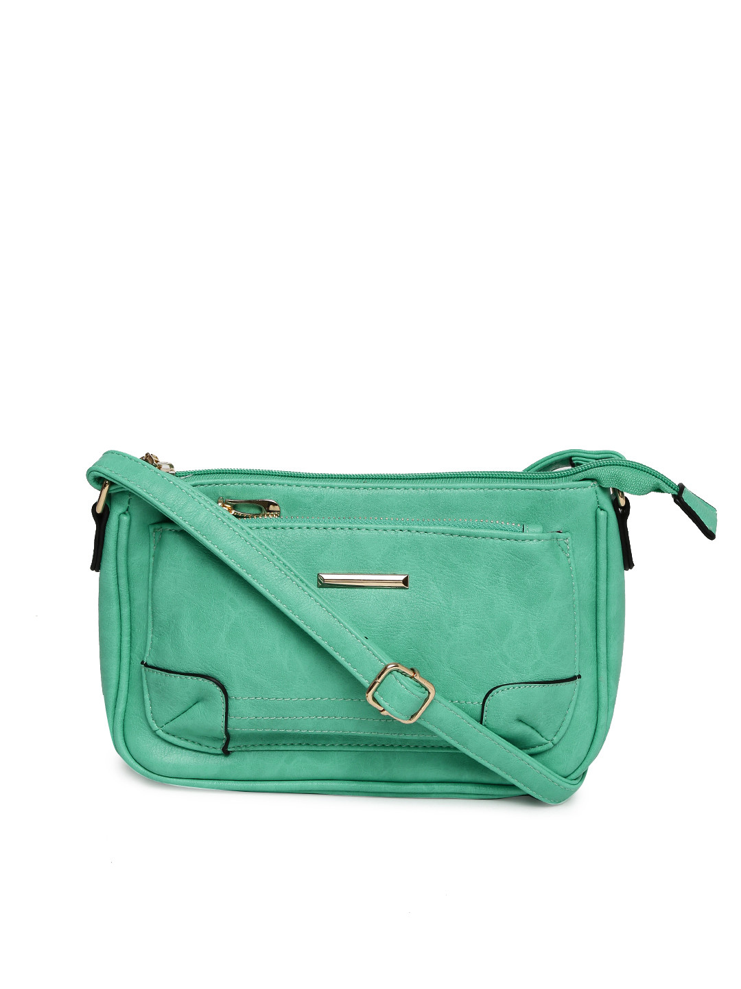 Buy Ginger By Lifestyle Green Solid Sling Bag - Handbags for Women ...