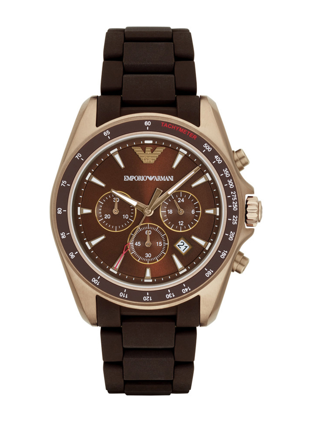 Buy Emporio Armani Men Brown Chronograph Watch AR6099 - Watches for Men ...