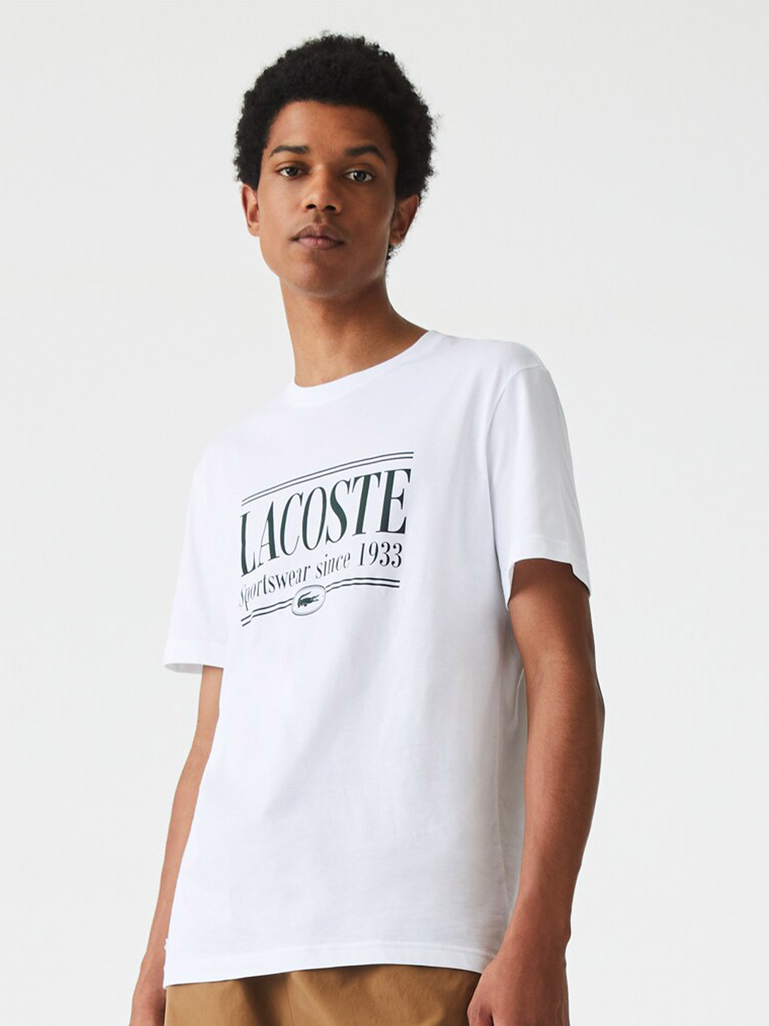 Buy Lacoste Men Typography Printed T Shirt - Tshirts for Men 21112662 ...