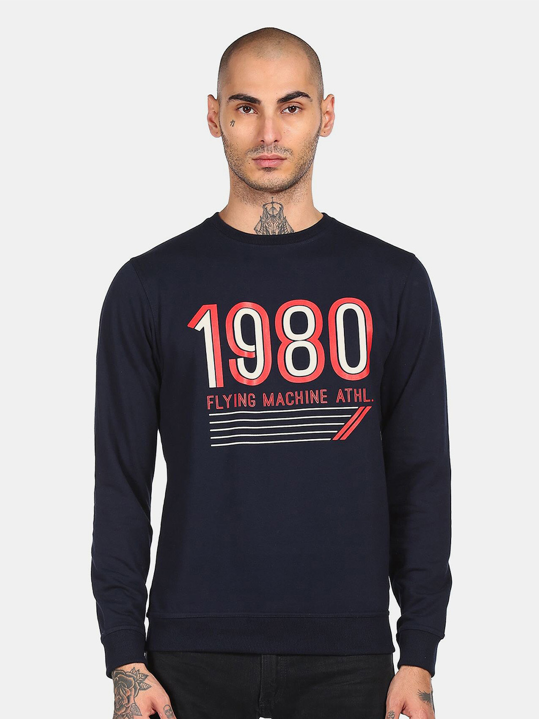 Buy Flying Machine Men Printed Sweatshirt - Sweatshirts for Men ...