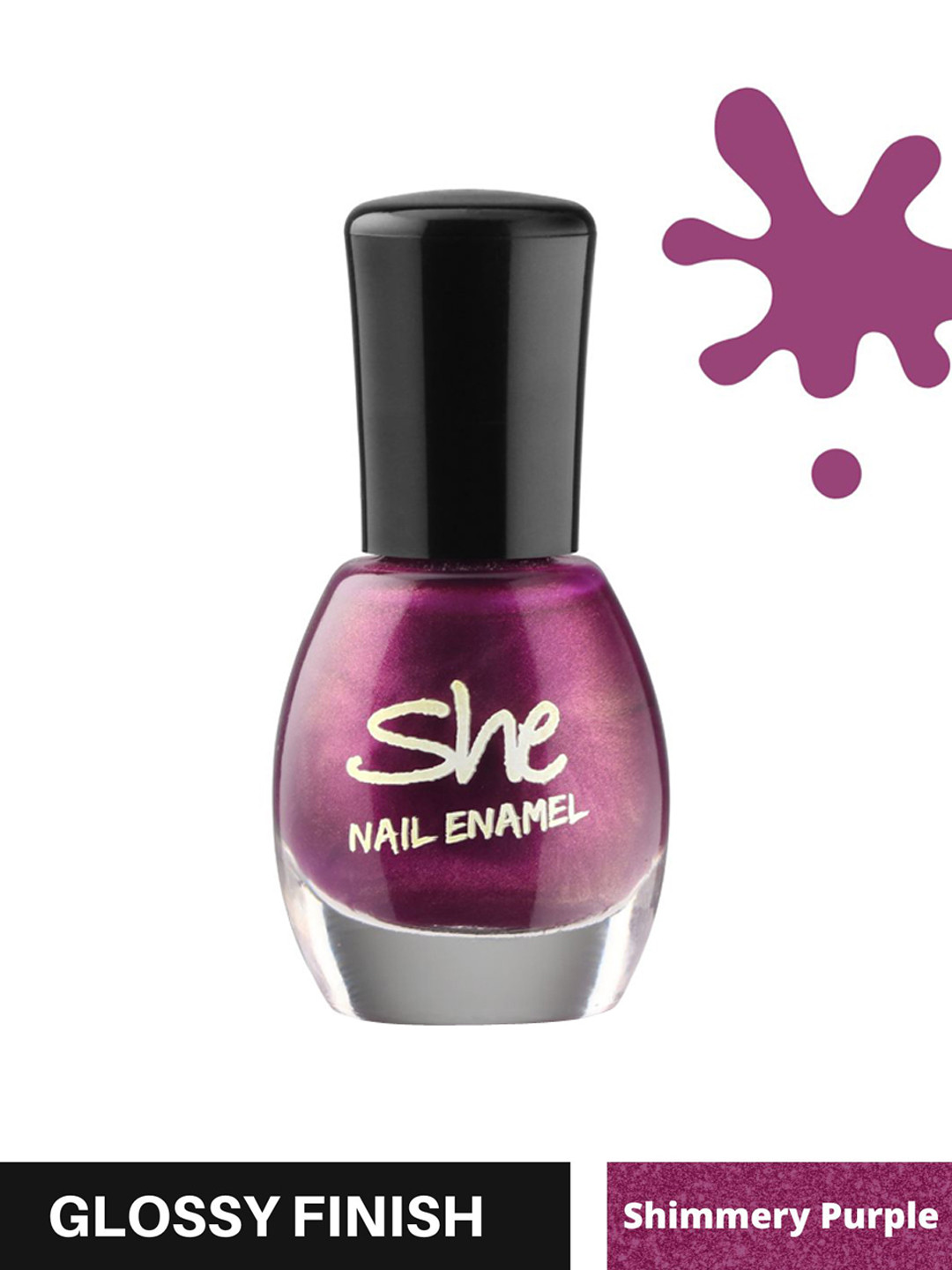 Buy Archies Set Of 2 She Make Up Nail Polish Shimmery Purple 303 - Nail ...