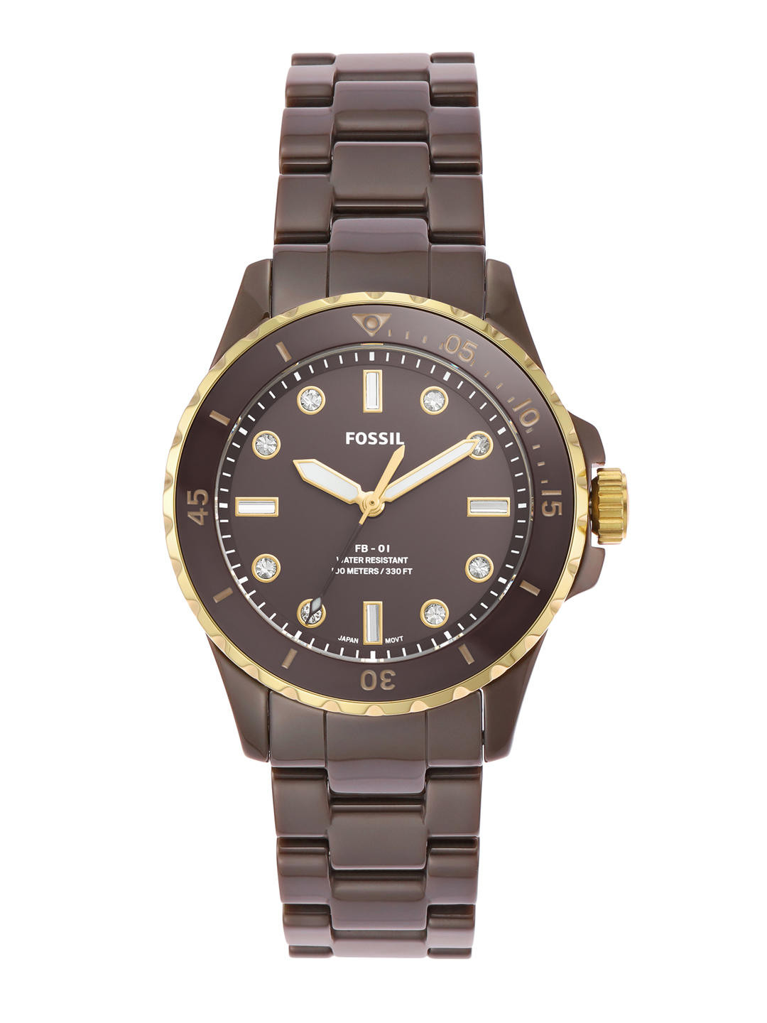 Buy Fossil Women Embellished Analogue Watch CE1121 - Watches for Women ...