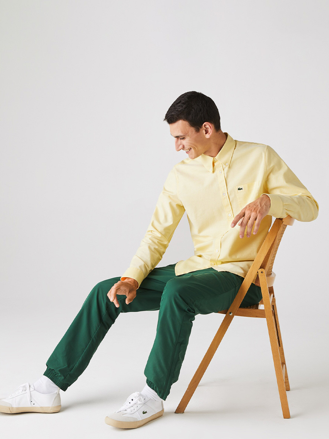 Buy Lacoste Men Pure Cotton Oxford Formal Shirt - Shirts for Men ...