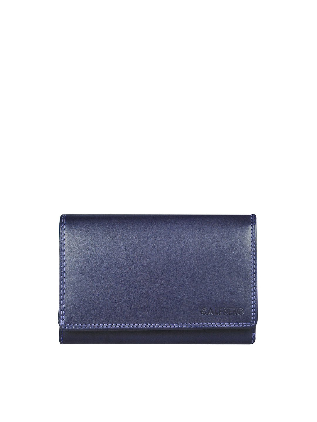 Buy CALFNERO Women Purple Leather Two Fold Wallet - Wallets for Women ...