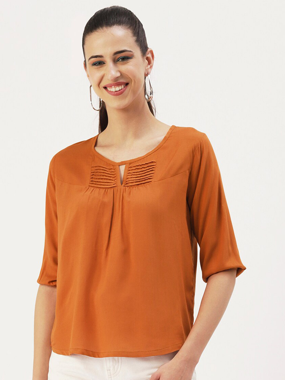 Buy DressBerry Keyhole Neck Top - Tops for Women 21125016 | Myntra